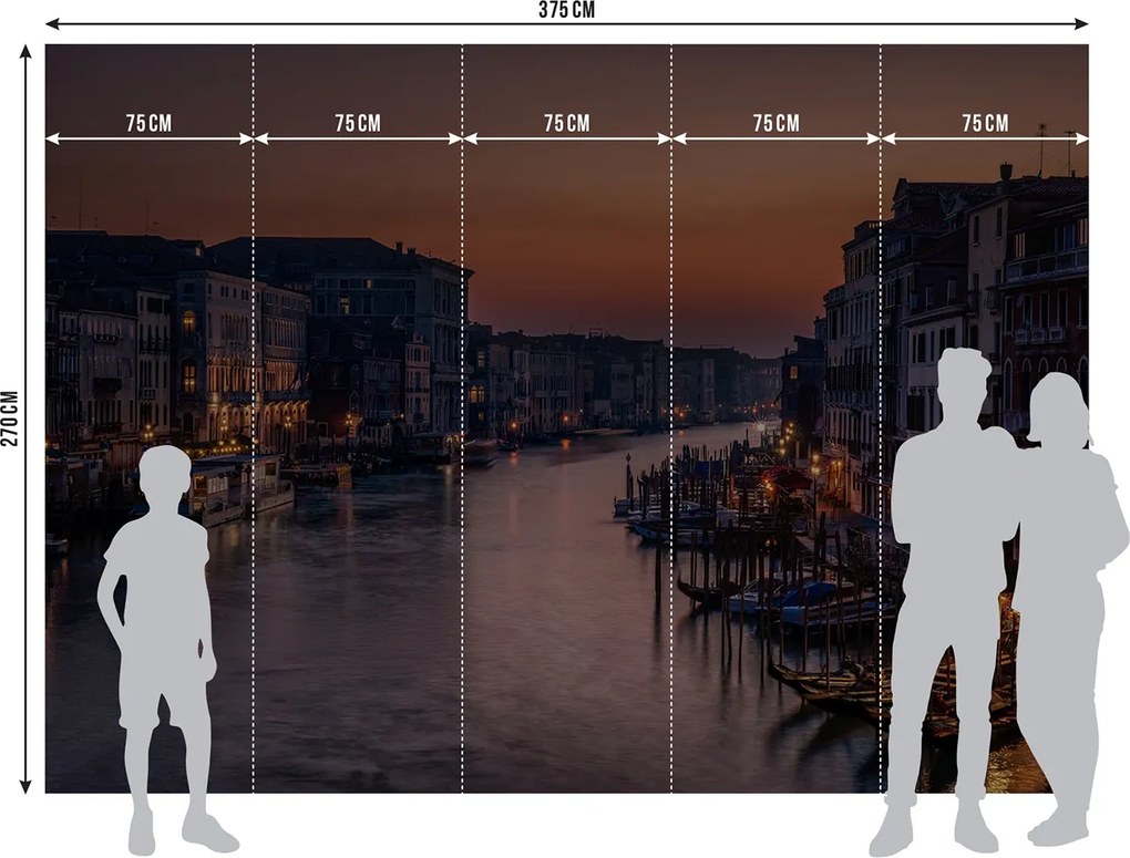 Fototapeta na míru Romantické Benátky | Vliesová fototapeta na zed' | DFTNXXL3005