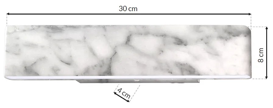 Nástěnné LED svítidlo Pierce, 1x LED 12w, 4000k, w