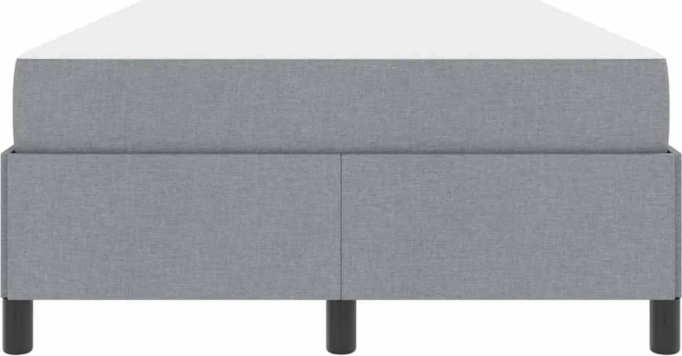 Postel s boxspringem Světle šedá 120 x 190 cm textil 3398843