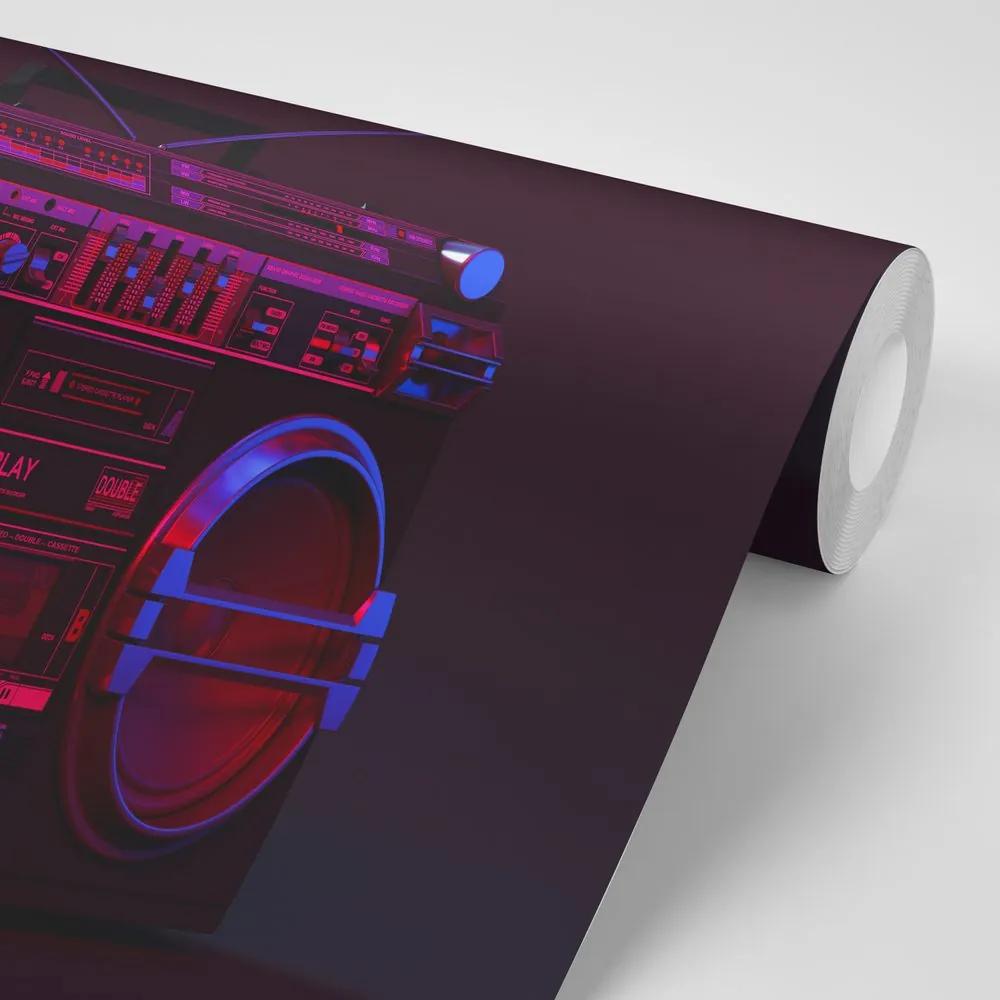 Samolepící fototapeta disco rádio z 90. let