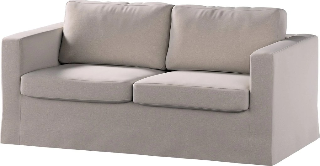 Potah na pohovku IKEA  Karlstad 2-místná , nerozkládací, dlouhý barva béžová látka sametová