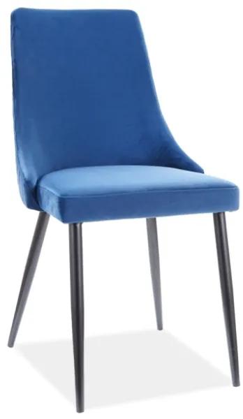 Jídelní židle Polly (námořnická modrá + černá). 1050719
