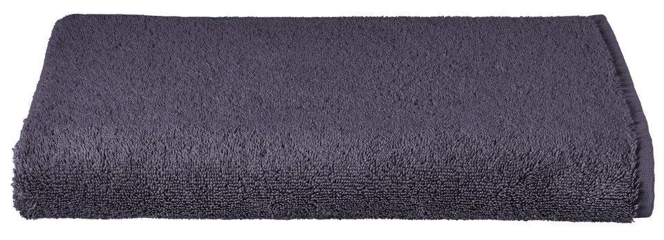 Bavlněný ručník na ruce PURE s úzkou bordurou 50 x 100 cm, modro -  fialová