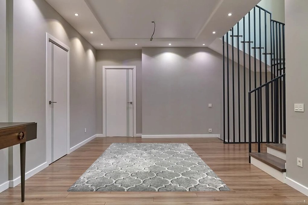 Berfin Dywany, Kusový koberec Elite 17391 Grey, 140x190, šedá, kancelář