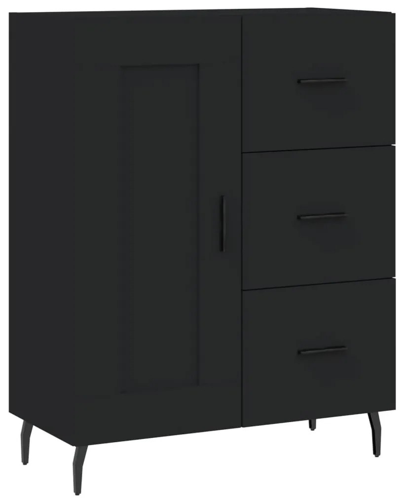 Skříň highboard černá 69,5 x 34 x 180 cm kompozitní dřevo - Default Title