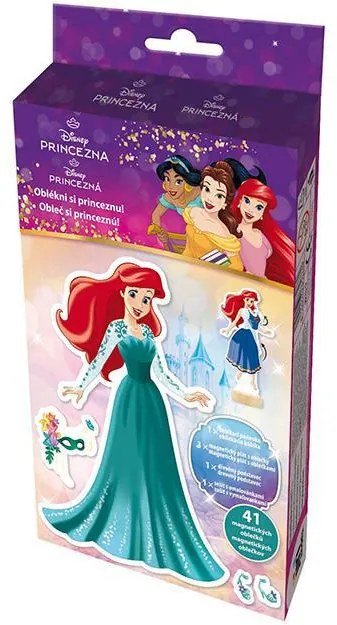 Jiri Models Magnetické oblékání s omalovánkou Disney Princezny