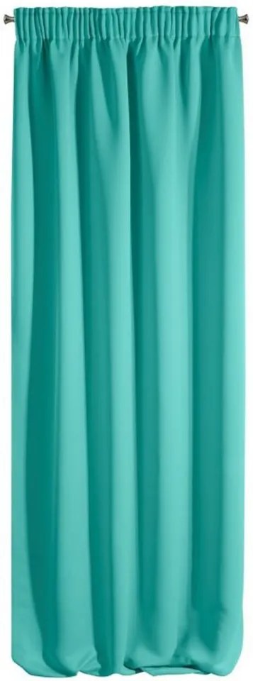 Luxusní jednobarevné závěsy v tyrkysové barvě 135 x 270 cm