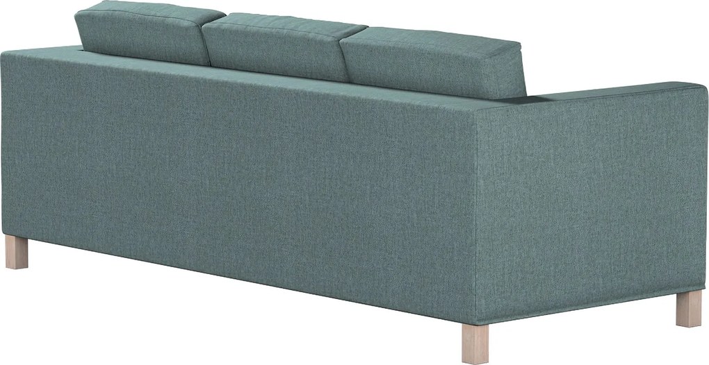 Potah na pohovku IKEA Karlanda 3-místná nerozkládací, krátký barva modrá látka pletený vzor