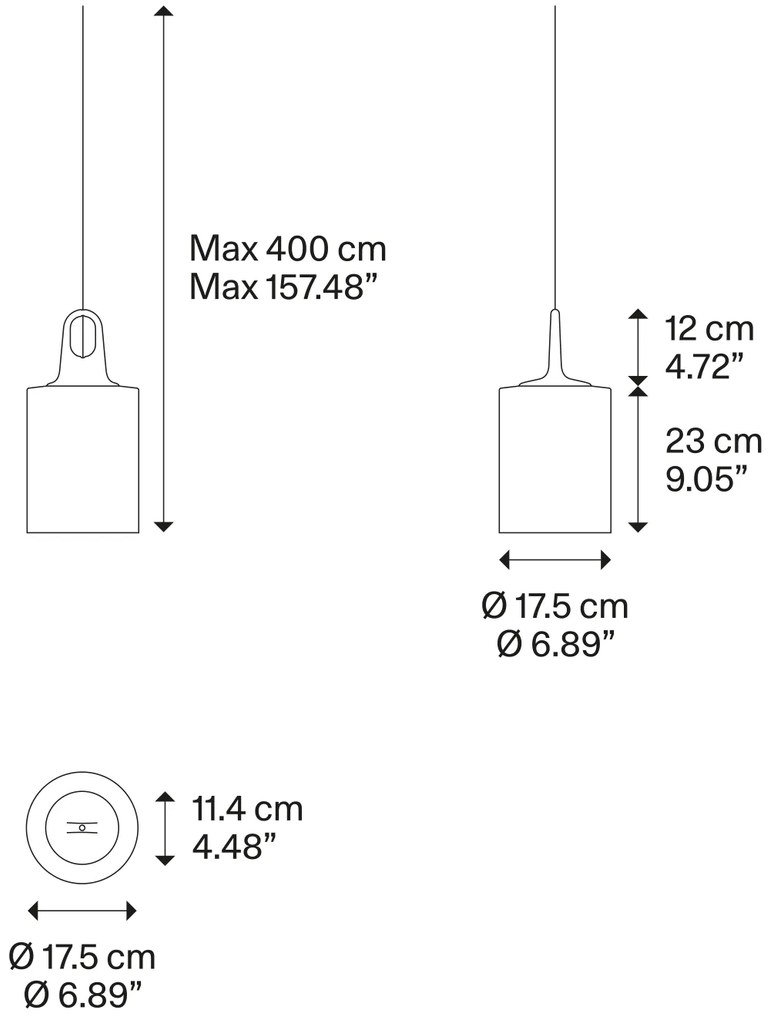 Lodes Závěsné svítidlo Jim Cylinder, Ø 17,5 cm, 1xE27 Barva: Matná champagne, Barva struktury: Medová