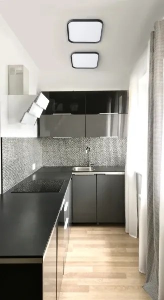 Moderní LED stropní svítidlo Thin černé