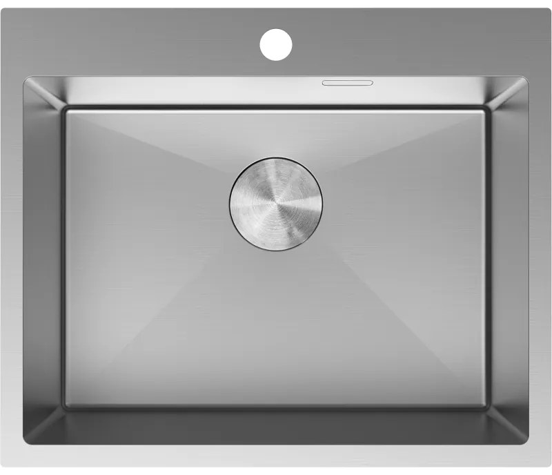 Mexen Solix nerezový dřez 1-komorový 600 x 500 mm, inox - 6408601000-01