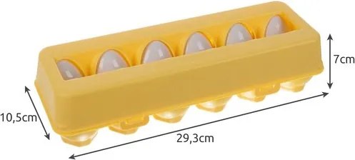 Montessori vzdělávací puzzle 12 vajíček ISO 26653
