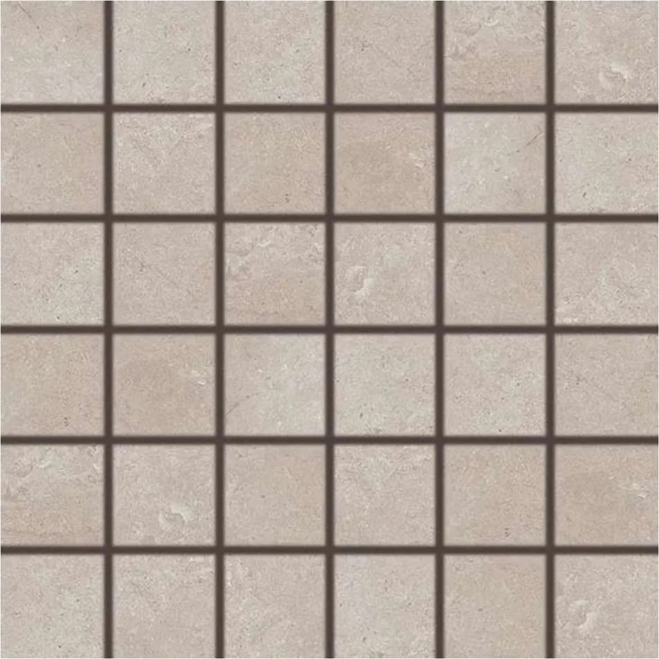 RAKO Limestone - Mozaika 30x30 cm, béžovošedá, reliéf DDM06802