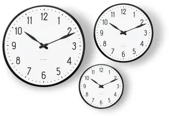 Nástěnné hodiny Station 21 cm Arne Jacobsen Clocks