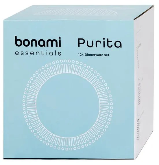 Porcelánová jídelní sada 12 ks pro 4 osoby Purita – Bonami Essentials
