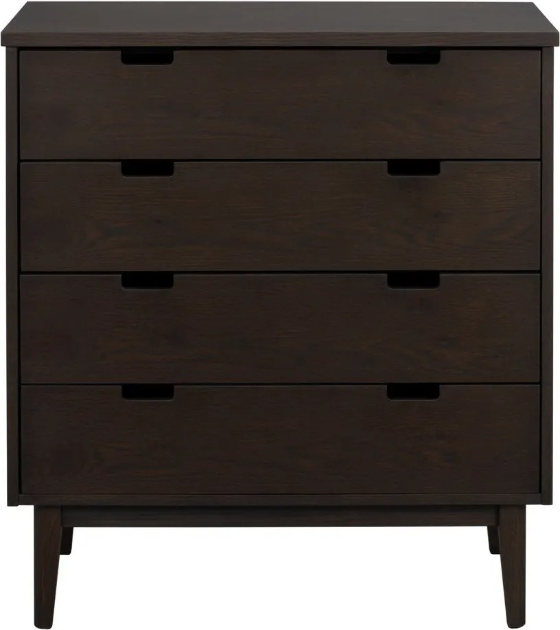Komoda z dubového dřeva v tmavě přírodní barvě 75x85x38 cm Garrison – Rowico