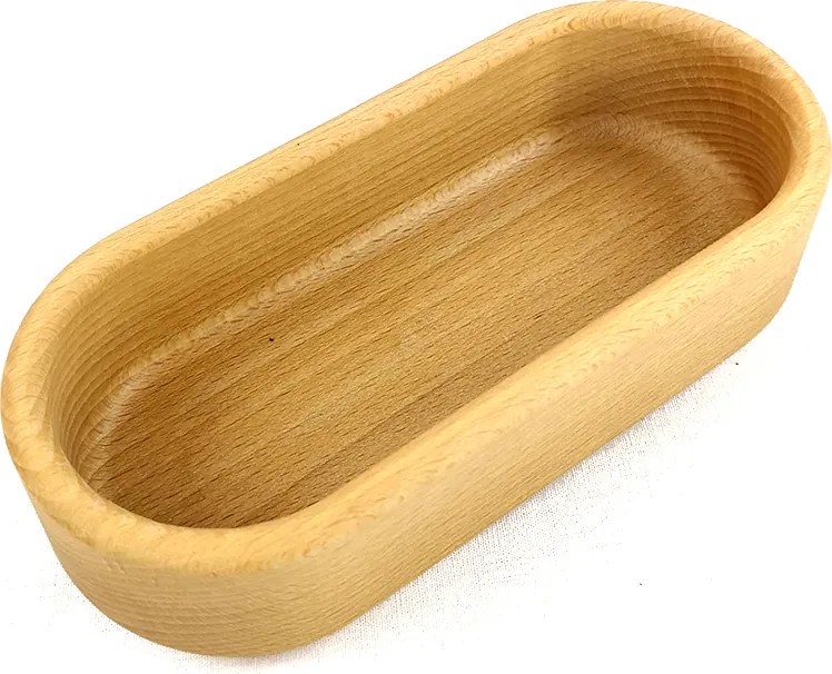 AMADEA Dřevěná miska ovál, masivní dřevo, rozměr 18x8x4,5 cm