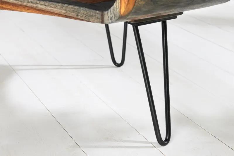 Konferenční stolek Organic Living 60cm Sheesham šedý/43710