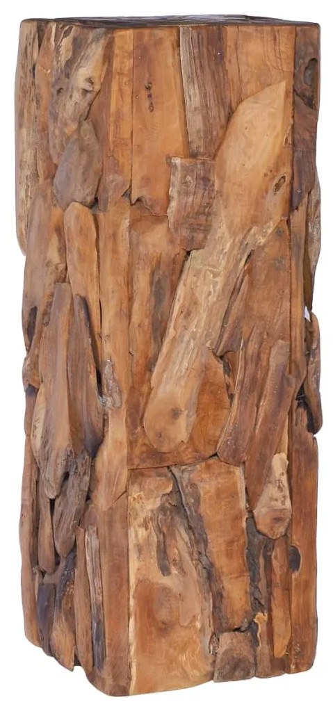 Odkládací stolek 30 x 30 x 80 cm masivní teakové dřevo 288807