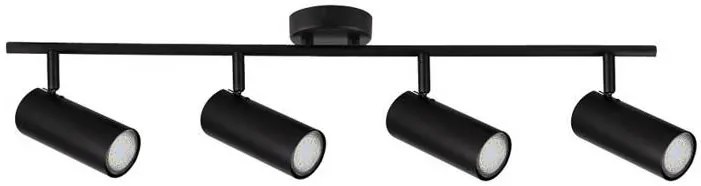 Černé stropní svítidlo Colly pro žárovku 4x GU10  - Candellux