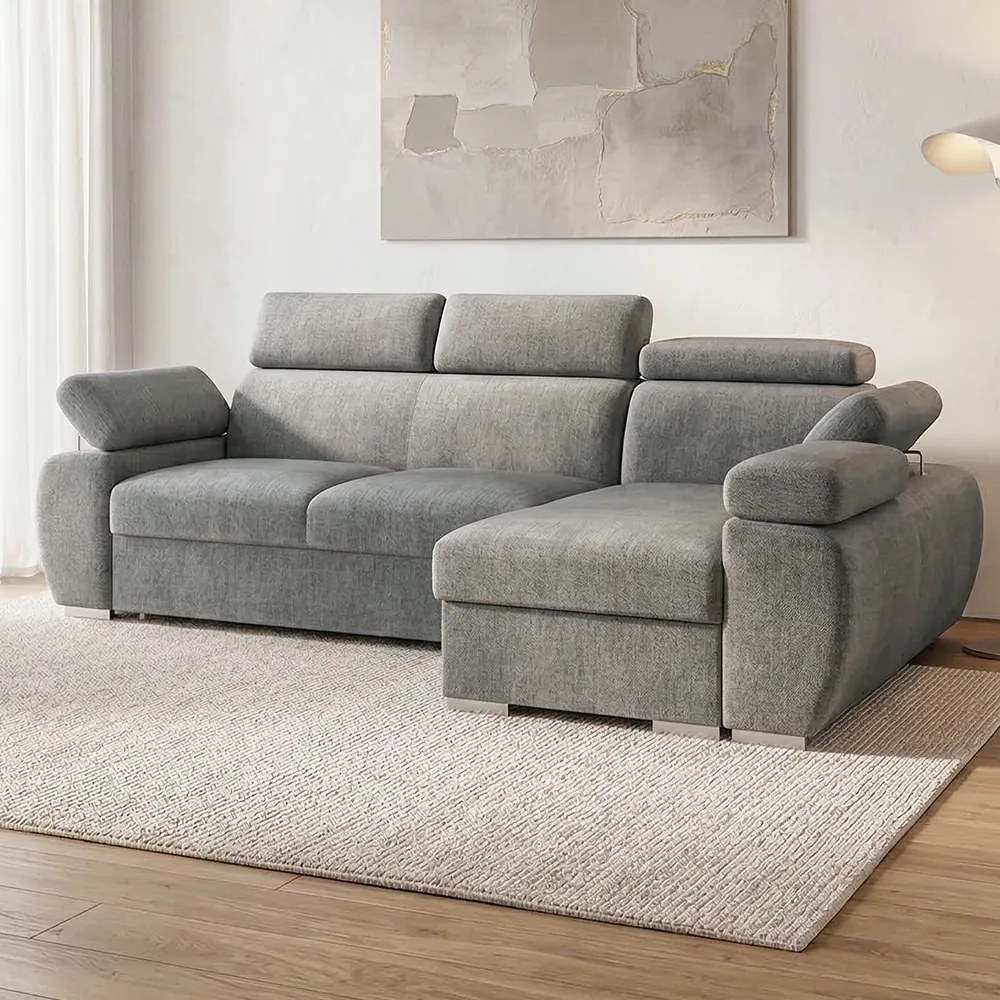 Sedací souprava BASTON | 255x170 cm | rozkládací + úložný prostor | VÝBĚR TKANIN