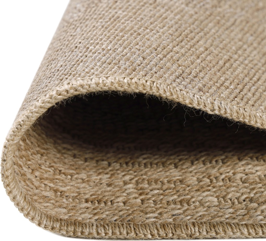 Ayyildiz, Kusový koberec Comilla 886 Black kruh, 200x200 (průměr) kruh, hnědá, chodba / předsíň