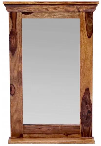 Indický nábytek - Zrcadlo Jali 60x90 z indického masivu palisandr Super natural