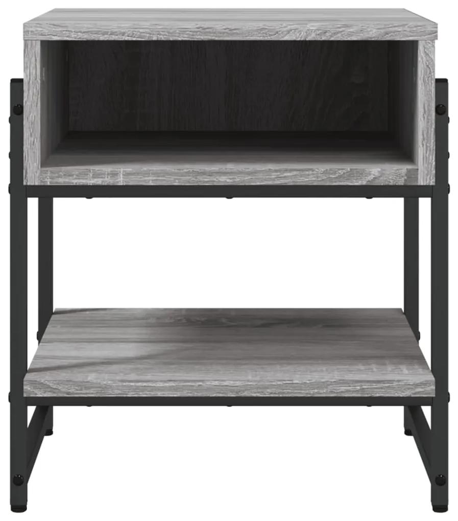 Konferenční stolek šedý sonoma 40 x 40 x 45 cm kompozitní dřevo - Default Title