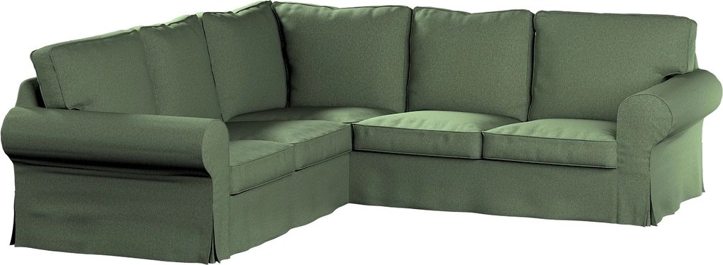 Potah na pohovku IKEA Ektorp rohová barva zelená látka pletený vzor