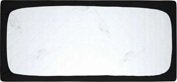 Jersey prostěradlo černé na výšku matrace do 20 cm Velikost: 90 x 220