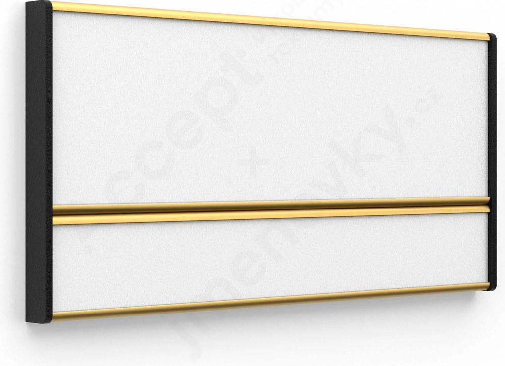 ACCEPT Dveřní tabulka ACS 187 x 93 mm - zlatá tabulka