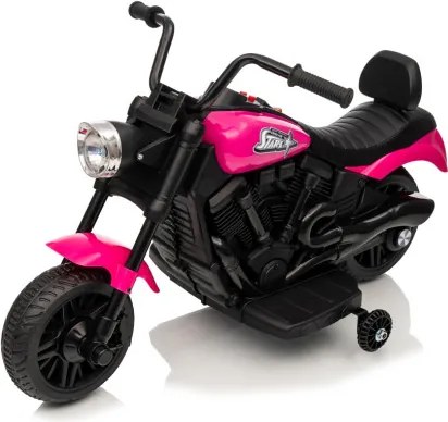 Elektrická motorka STAR růžová