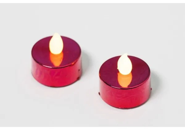 Dekorativní sada - 2 čajové svíčky - červená Nexos Trading GmbH & Co. KG D42985