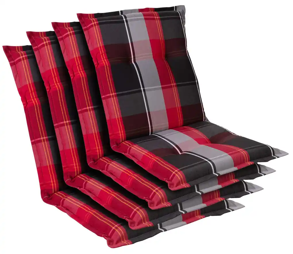 Prato, čalouněná podložka, podložka na židli, podložka na nižší polohovací  křeslo, na zahradní židli, polyester, 50 x 100 x 8 cm, 4x čalounění | BIANO
