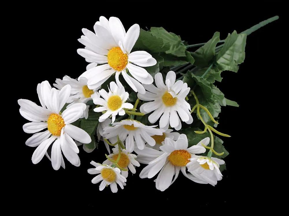 Umělá kytice kopretina - bílá