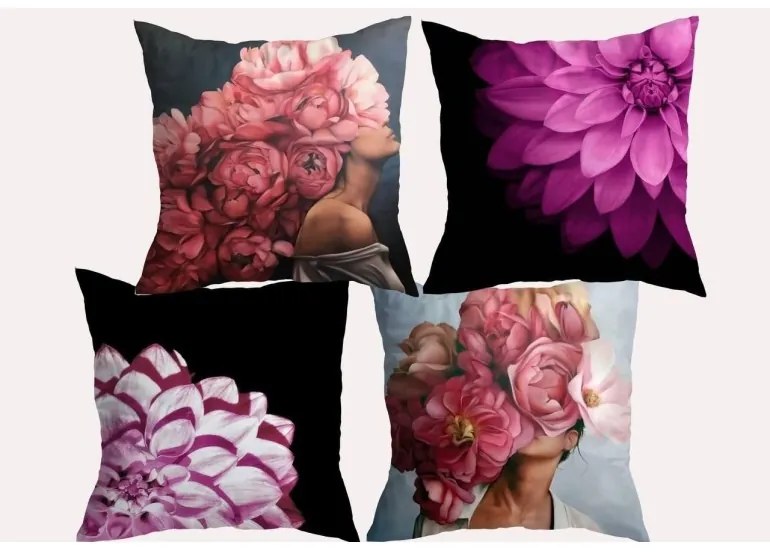 Povlaky na polštáře 40x40 cm Pyton set 4 ks EMI