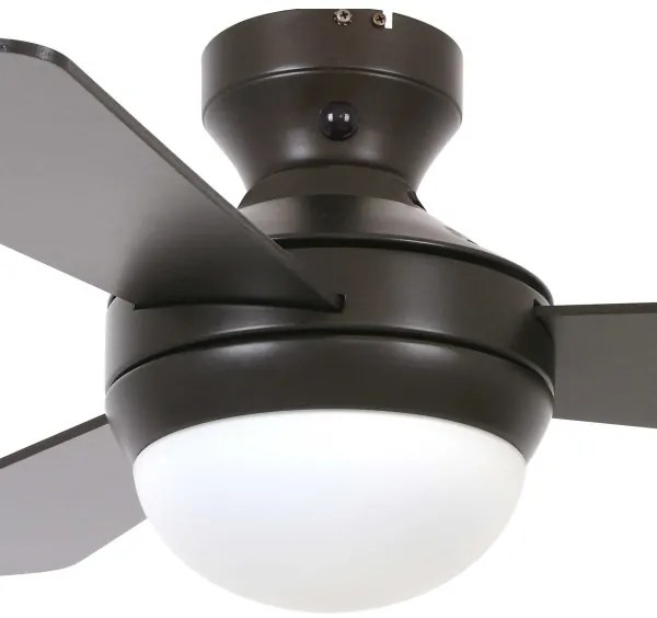 Lucci Air 512311- Stropní ventilátor AIRLIE HUGGER 2xE27/15W/230V dřevo/hnědá+DO