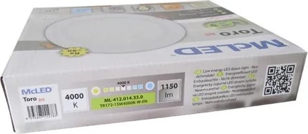 LED podhledové svítidlo McLED TORO R15 TR172-15W4000K-W-EN neutrální bílá ML-412.014.33.0