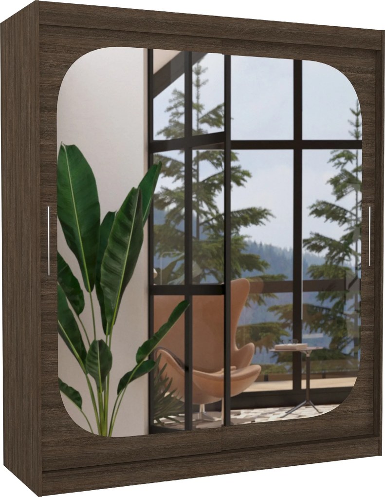 ADRK Furniture Posuvná skříň s zrcadlem ARIZONA 180 ADRK-SW-ARI-CH-180