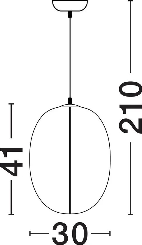 Bílé kovové závěsné svítidlo s textilním stínidlem ø 30 cm Pierida – Nova Luce