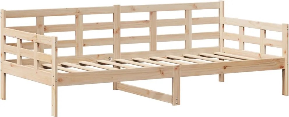 Válenda se střechou 80 x 200 cm masivní borové dřevo 3282326