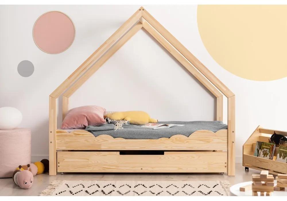 Adeko Dětská postel domeček Loca D Velikost postele: 140x70 cm Barva: dekor přírodní dřevo přírodní