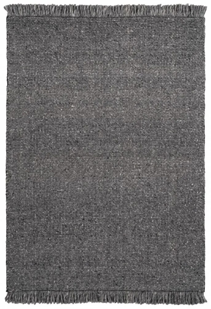 Obsession, Ručně tkaný kusový koberec Eskil 515 anthracite, 200x290, šedá, chodba / předsíň