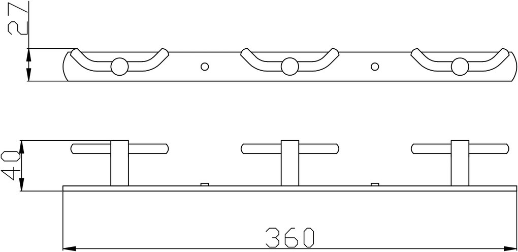 Slezák Rav Colorado držák ručníků šestiháček bronz COA0105SM