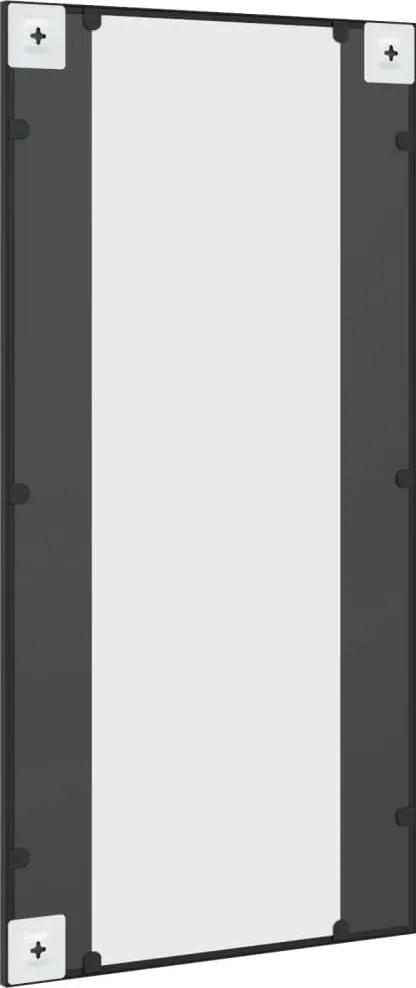 vidaXL Nástěnné zrcadlo černé 50 x 100 cm obdélník železo [358630]