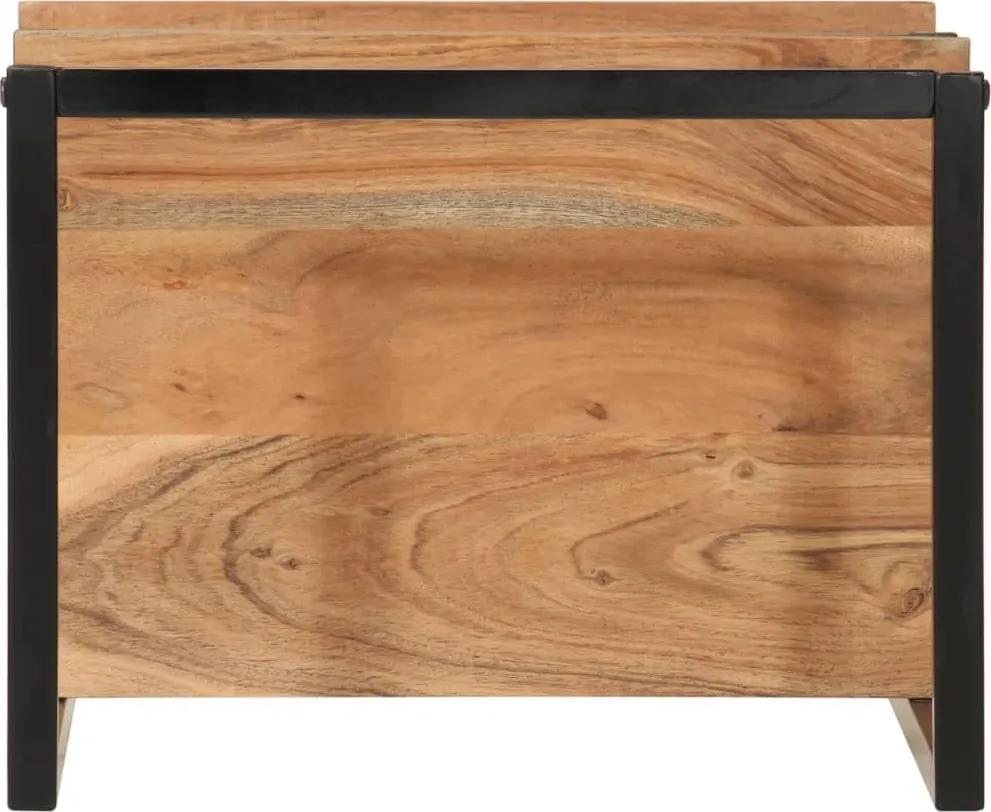 vidaXL Nástěnná police 40 x 30 x 50 cm masivní akáciové dřevo a železo [372749]