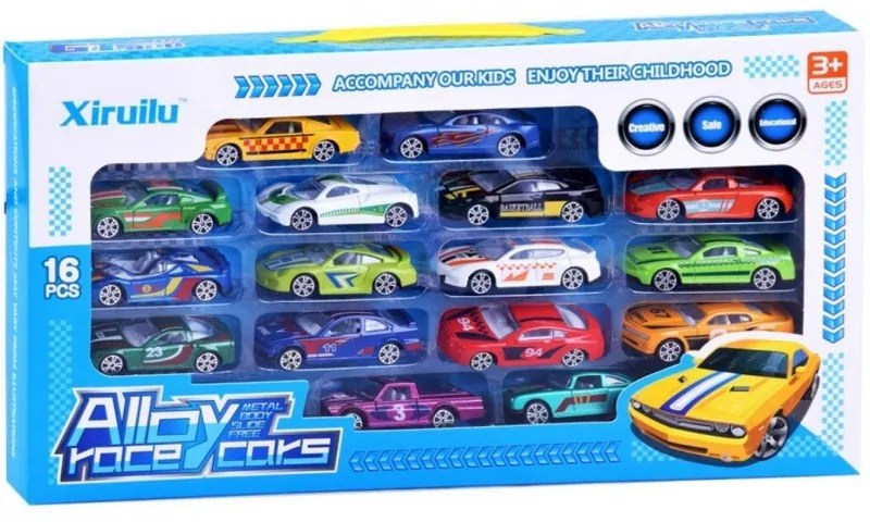 ZA2787 DR Autíčka Alby race cars 16 kusů