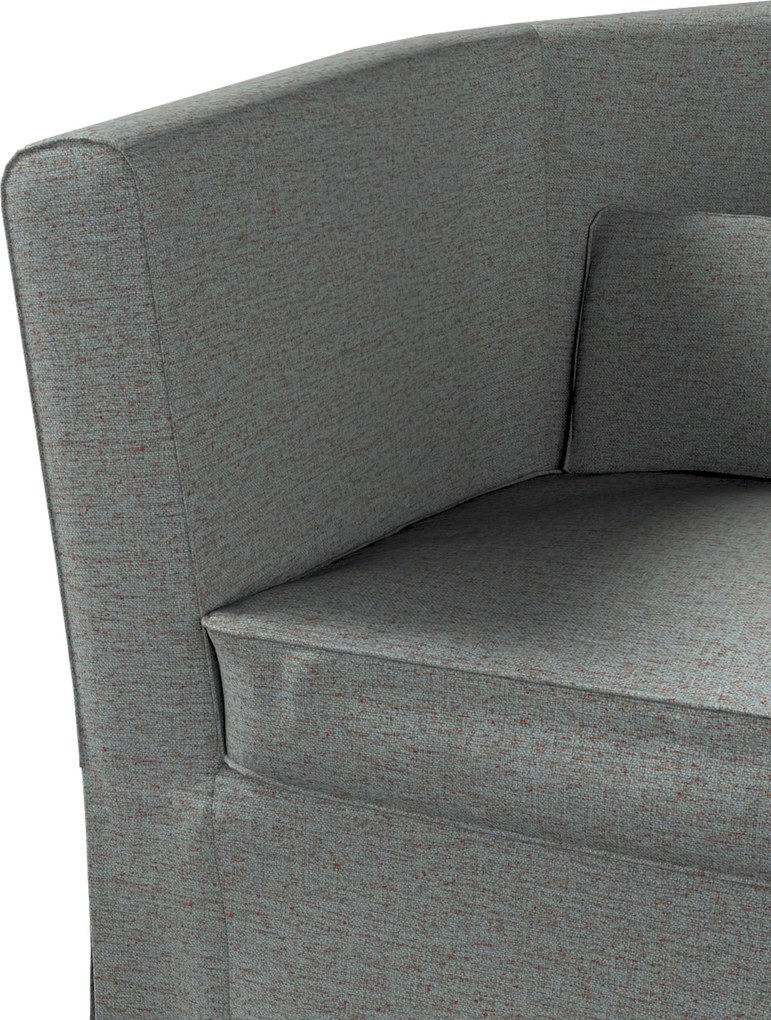 Potah na křeslo IKEA Ektorp Tullsta barva modrá látka pletený vzor