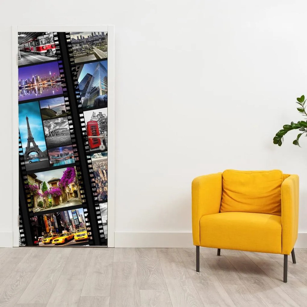 Fototapeta na dveře - filmová páska (95x205cm)