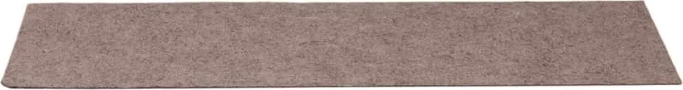 Schodové rohože samolepicí 30 ks 76 x 20 cm světle hnědé obdélníkové 3365721